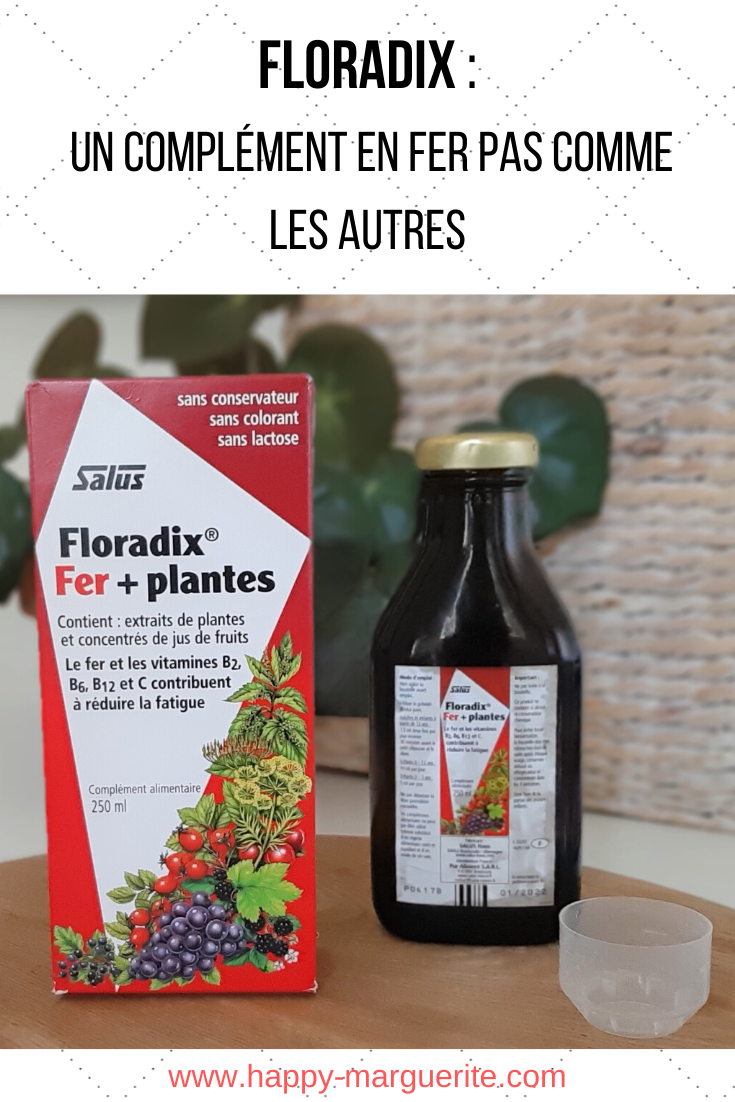 Mon avis sur le complément en fer Floradix - Happy Marguerite